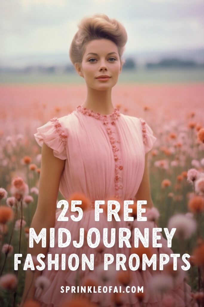 25 Free Best Midjourney Fashion Prompts | Sprinkle of AI