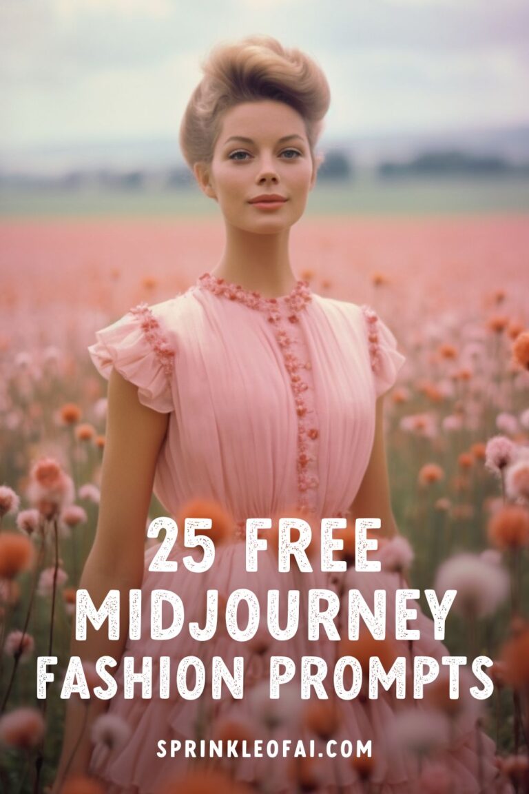 25 Free Best Midjourney Fashion Prompts | Sprinkle of AI
