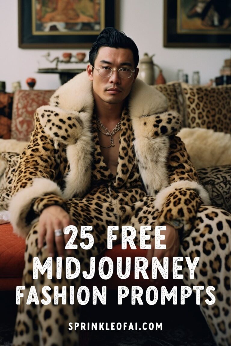 25 Free Best Midjourney Fashion Prompts | Sprinkle of AI