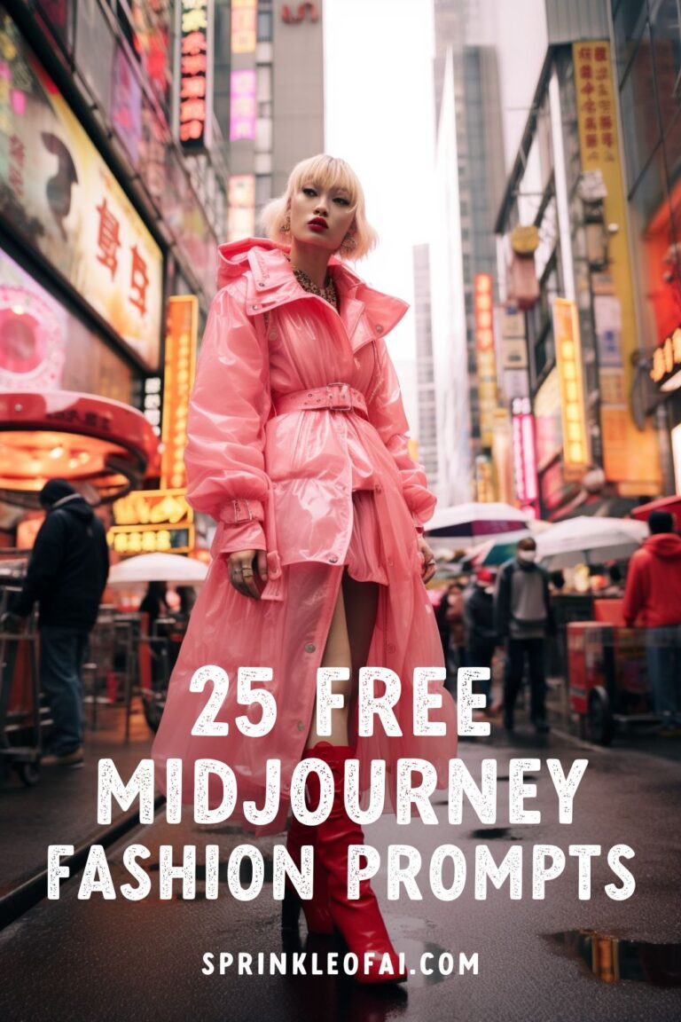 25 Free Best Midjourney Fashion Prompts | Sprinkle of AI