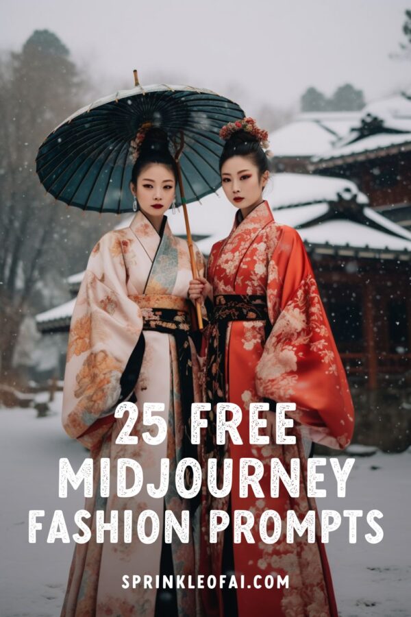 25 Free Best Midjourney Fashion Prompts | Sprinkle of AI