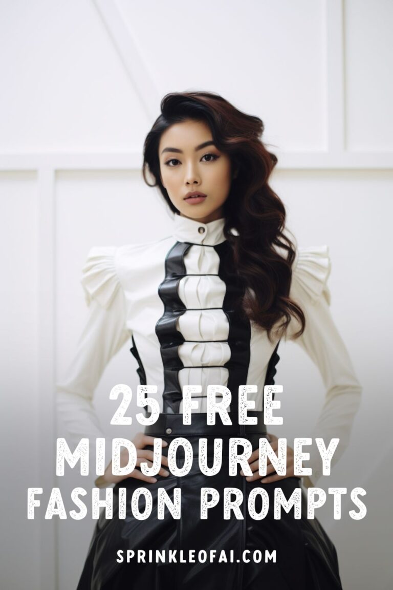 25 Free Best Midjourney Fashion Prompts | Sprinkle of AI