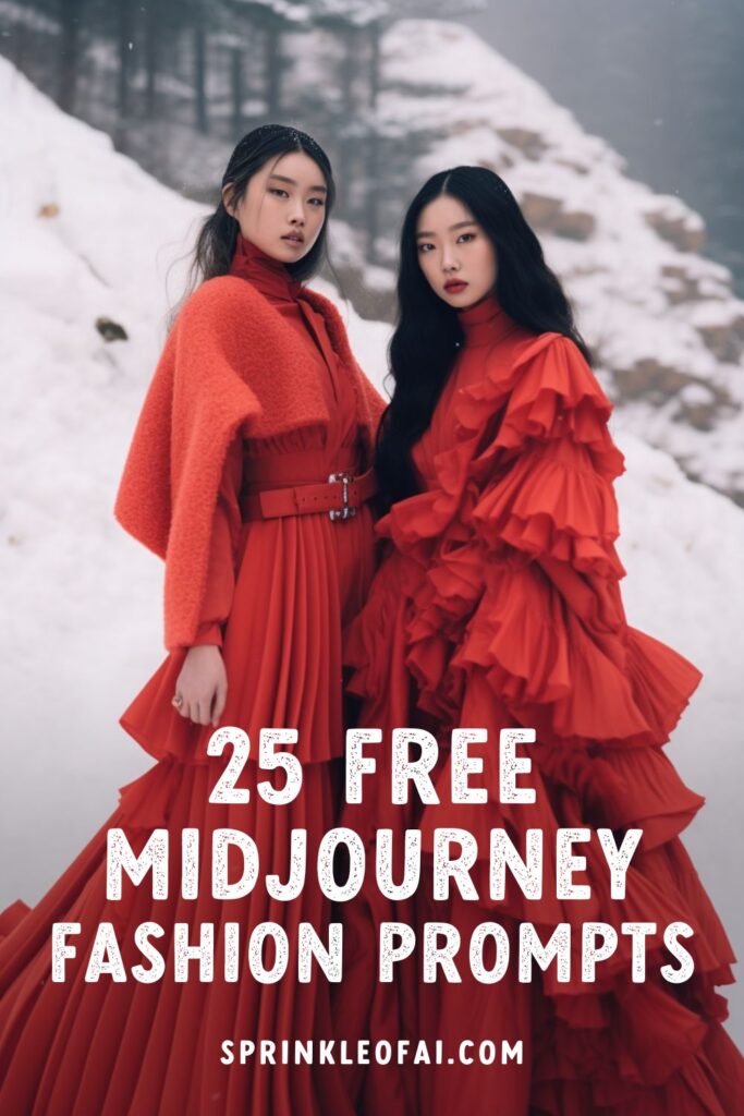 25 Free Best Midjourney Fashion Prompts | Sprinkle of AI