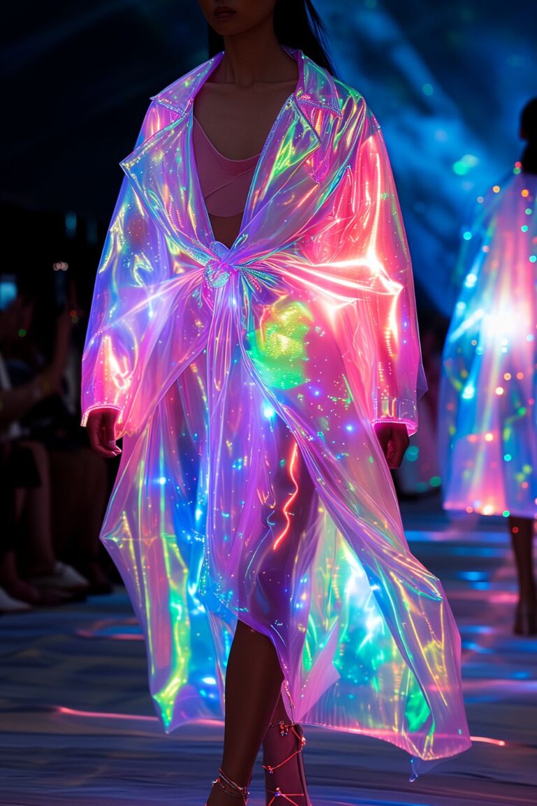 Bioluminescent Iridescent AI Fashion Collection | Sprinkle of AI